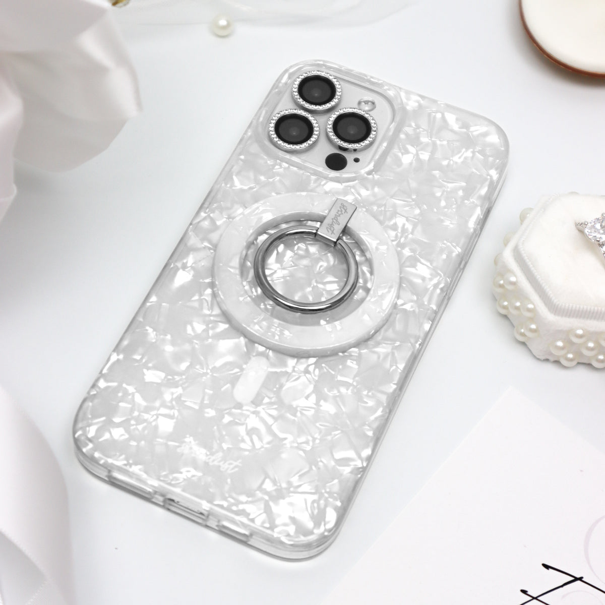 Frosted Pearl MagSafe Phone Ring